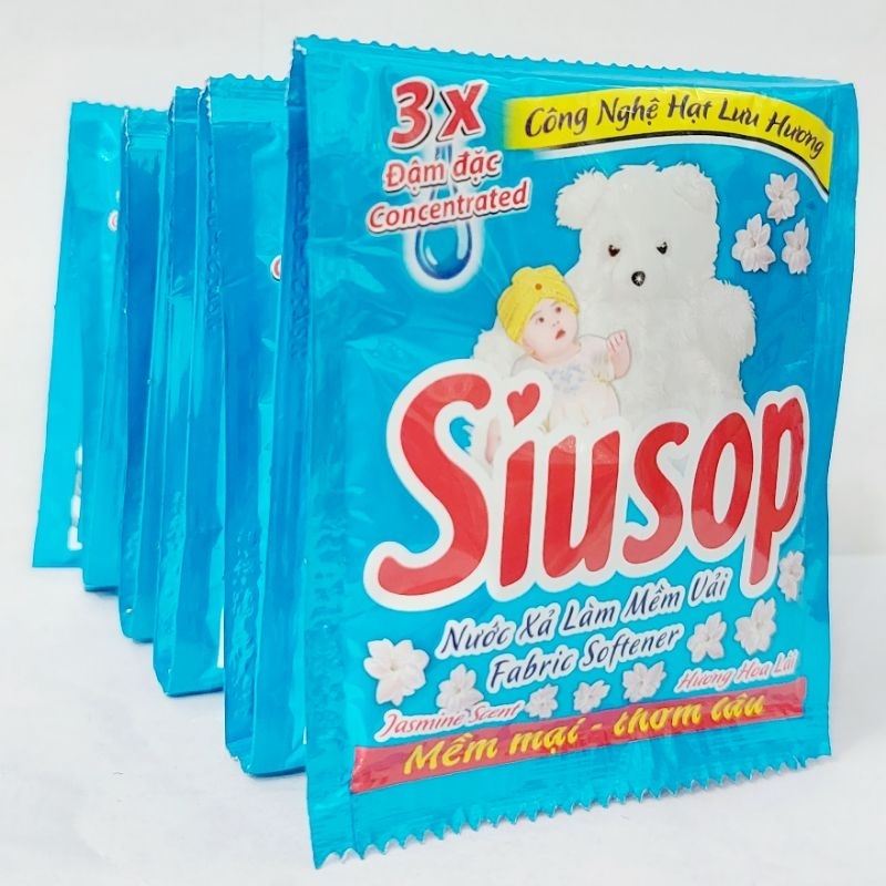 Dây nước xả Siusop đậm đặc mềm vải hương hoa lài 10 gói x 16g | Shopee ...