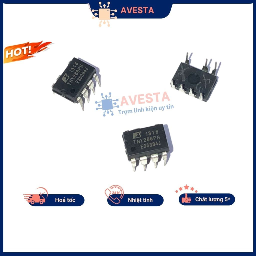 Ic nguồn TNY266PN DIP-7 chính hãng Power Integrations Avesta | Shopee ...