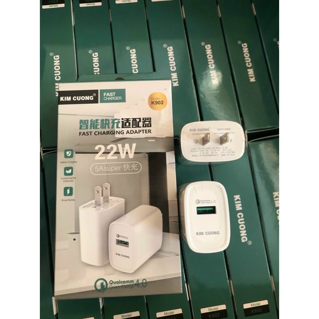 Cóc sạc nhanh 22W KIM CƯƠNG K902 cổng usb chính hãng | Shopee Việt Nam