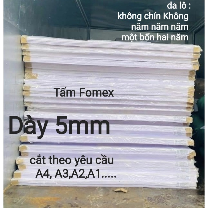 Bìa fomex, bìa mô hình, Dày 5mm nhiều kích thước, làm handmade ...