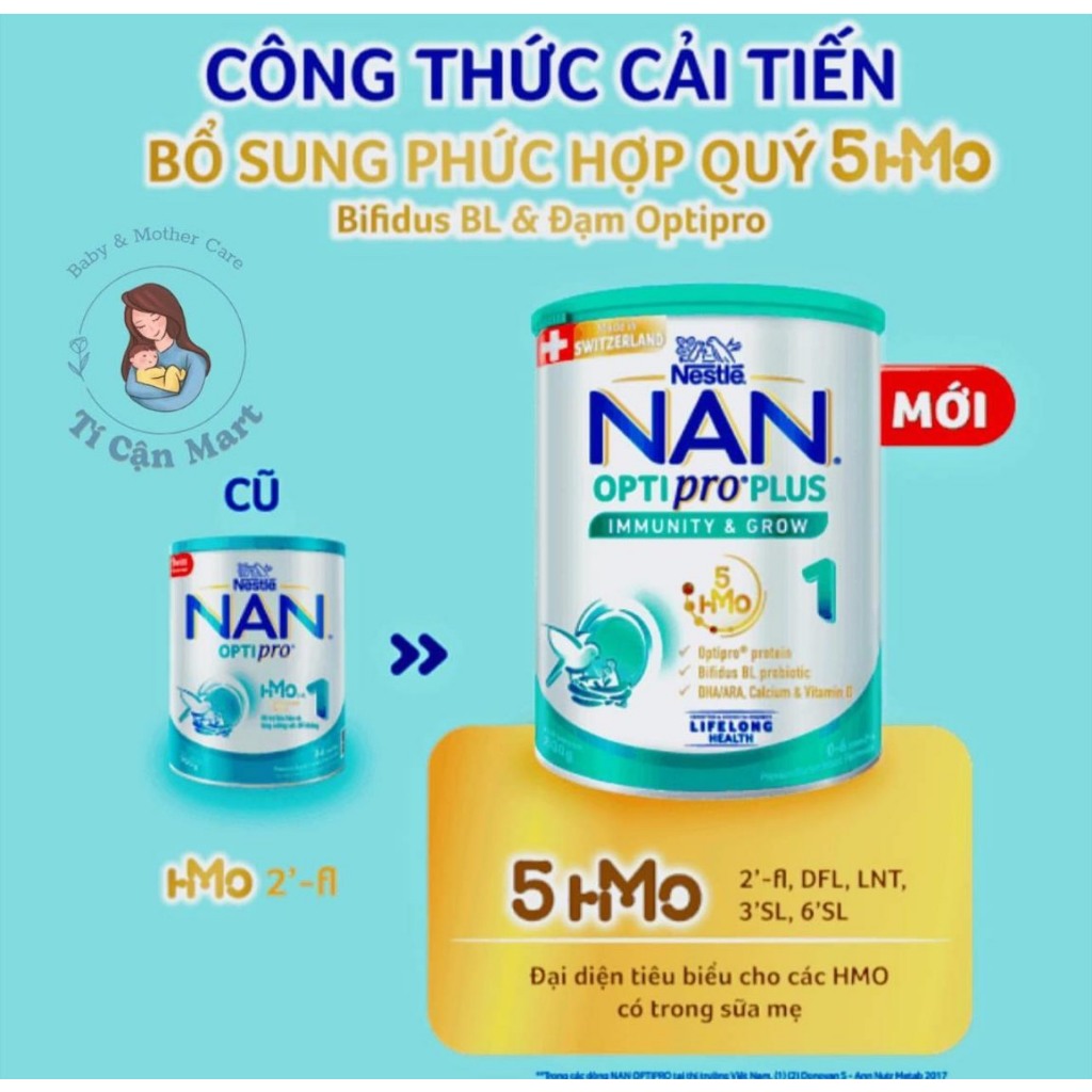Sữa bột Nestlé NAN OPTIPRO PLUS ́800g với 5HMO Giúp tiêu hóa tốt + Tăng cường đề kháng | Shopee ...