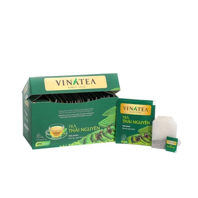 1Hộp Trà Vinatea Thái Nguyên Túi Lọc 50g | Shopee Việt Nam