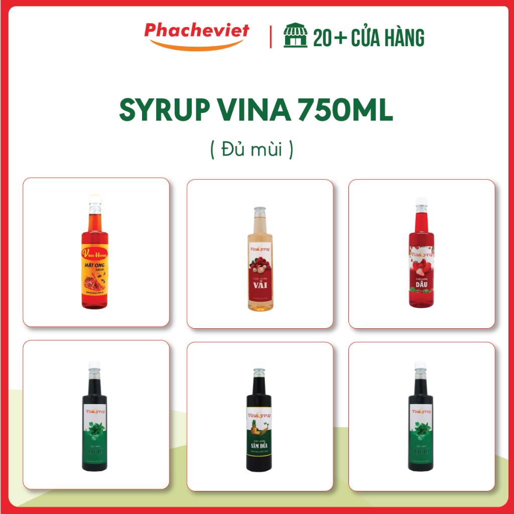 Siro Vina Đủ Vị Chai 750ml | Shopee Việt Nam
