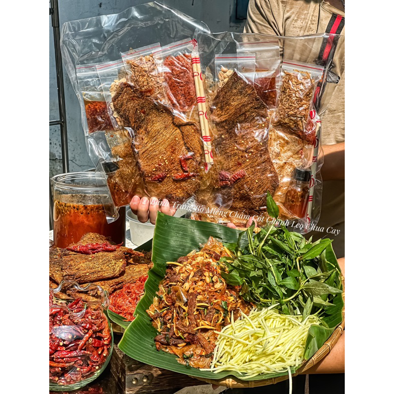 BÁNH TRÁNG BÒ MIẾNG 1 SET / 490g | Shopee Việt Nam