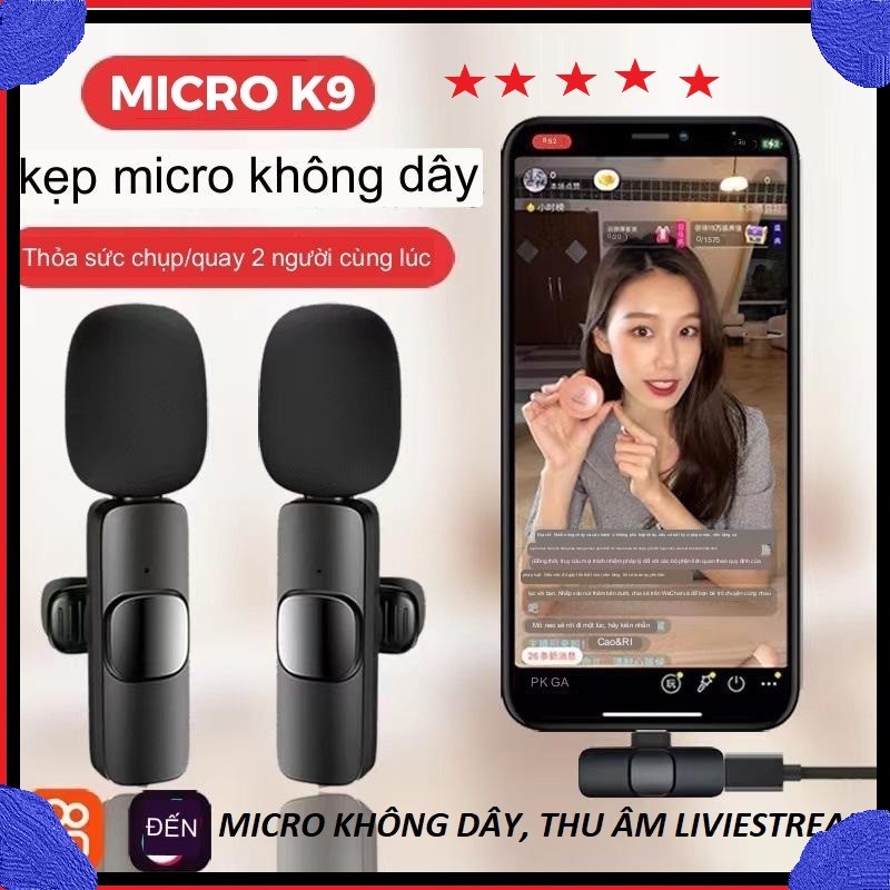 Mic Micro Thu Âm Không Dây Cài Áo Lọc Tiếng Ồn Cao Cấp Livestream Quay ...