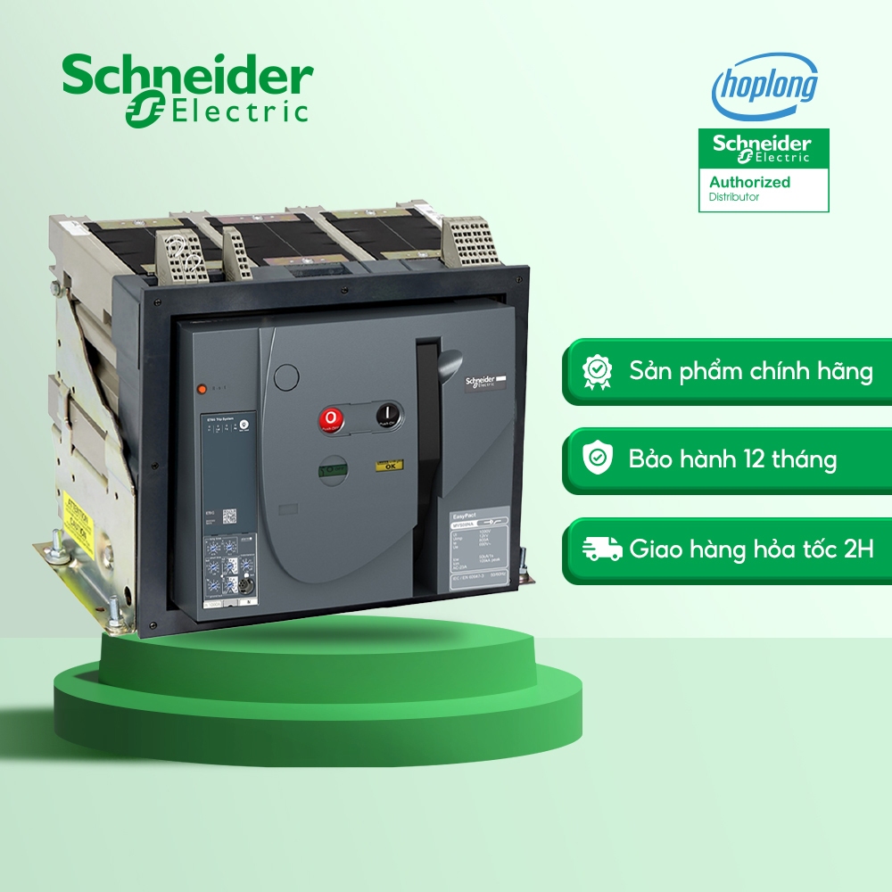 Máy cắt không khí ACB MVS16H3MF2L Schneider - 690VAC - 1600A - 65kA ...