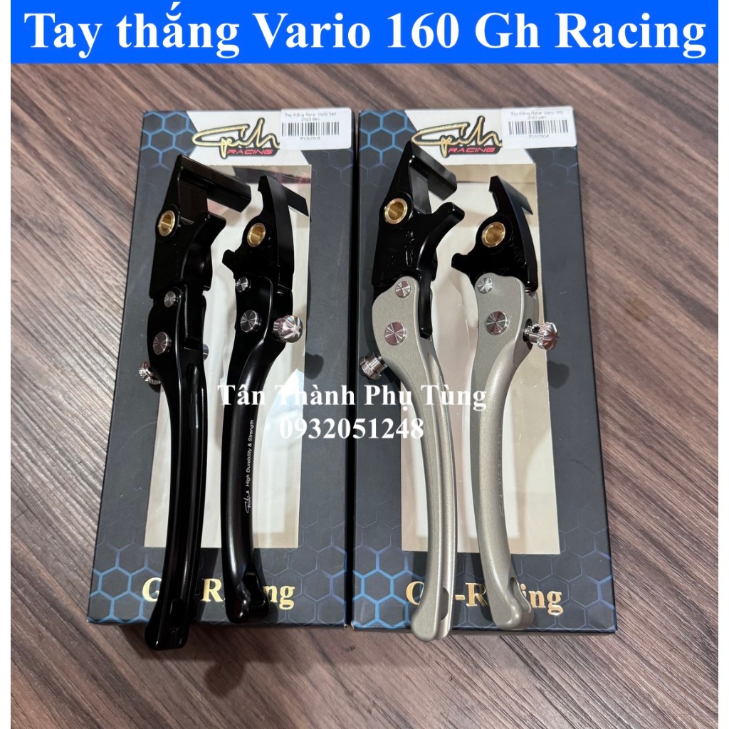 Tay thắng RACE GH Racing Vario 160 : Đen, Xám - 1 cặp | Shopee Việt Nam