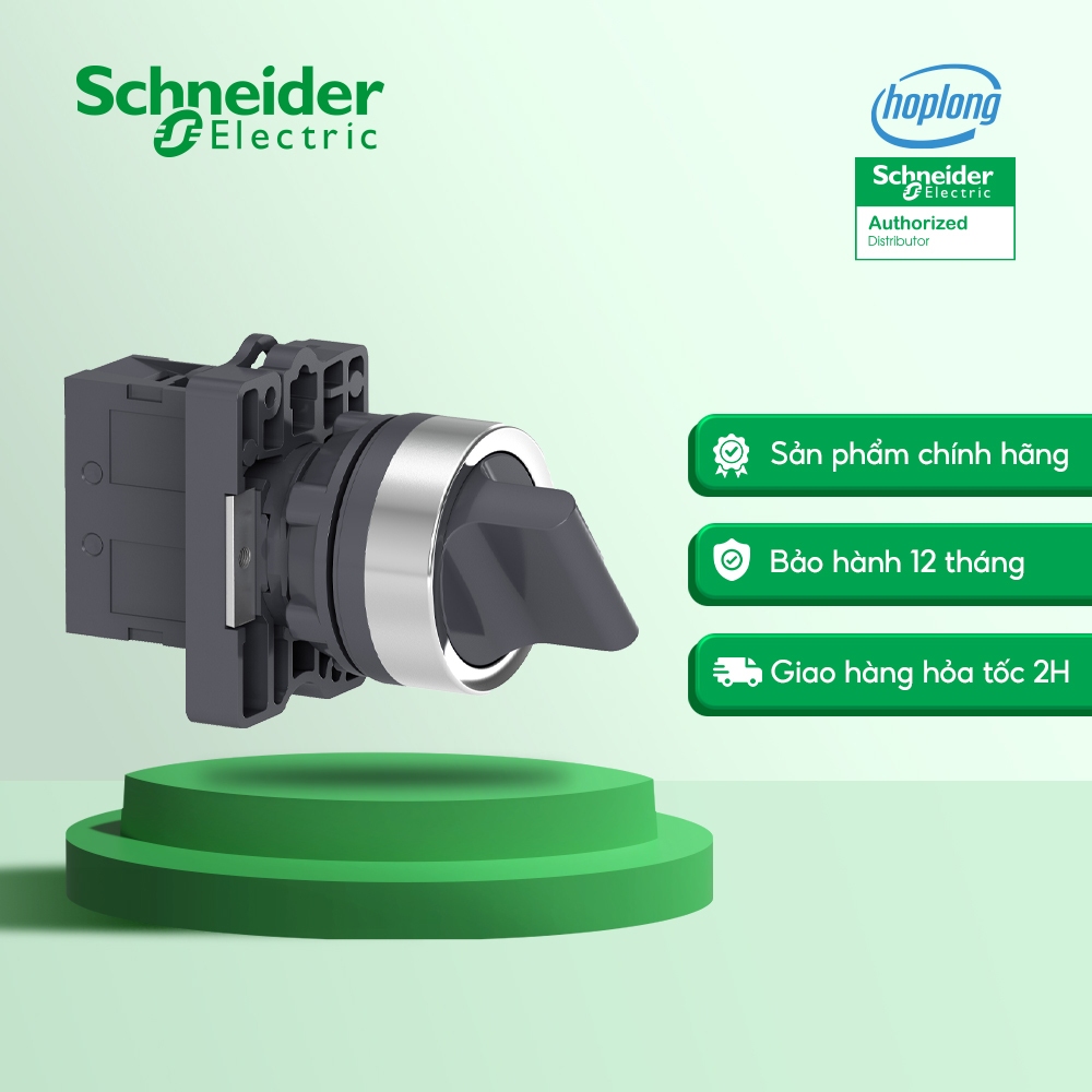 Công tắc xoay 2 vị trí tự giữ phi 22 1NO Schneider XA2ED21| Chuyển mạch 2 vị trí | Shopee Việt Nam
