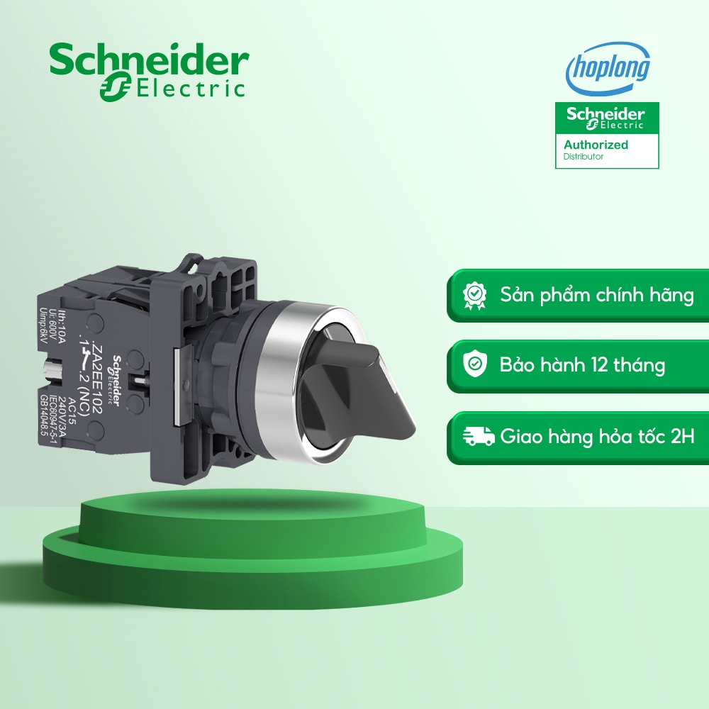 Công tắc xoay 2 vị trí tự giữ phi 22 1NO+1NC Schneider XA2ED25| Chuyển mạch 2 vị trí | Shopee ...