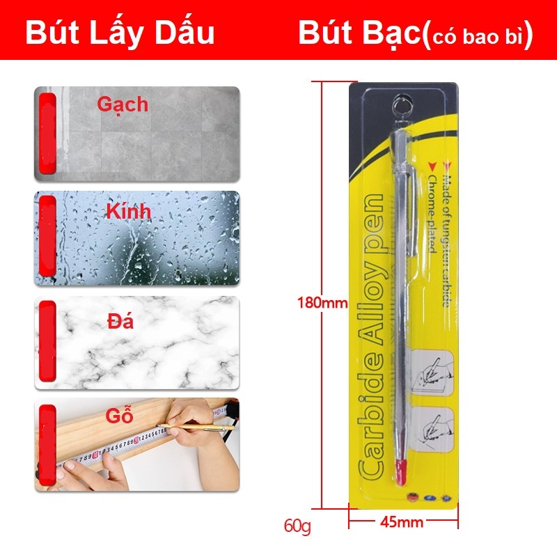 Bút Lấy Dấu Trên Kim Loại, Kính, Nhôm, Săt, INOX, Bút Đánh Dấu Trên ...