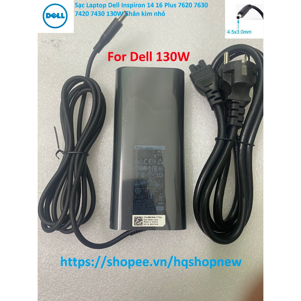 ⚡️ Sạc Laptop Dell Inspiron 14 16 Plus 7620 7630 7420 7430 130W Chân kim nhỏ | Shopee Việt Nam