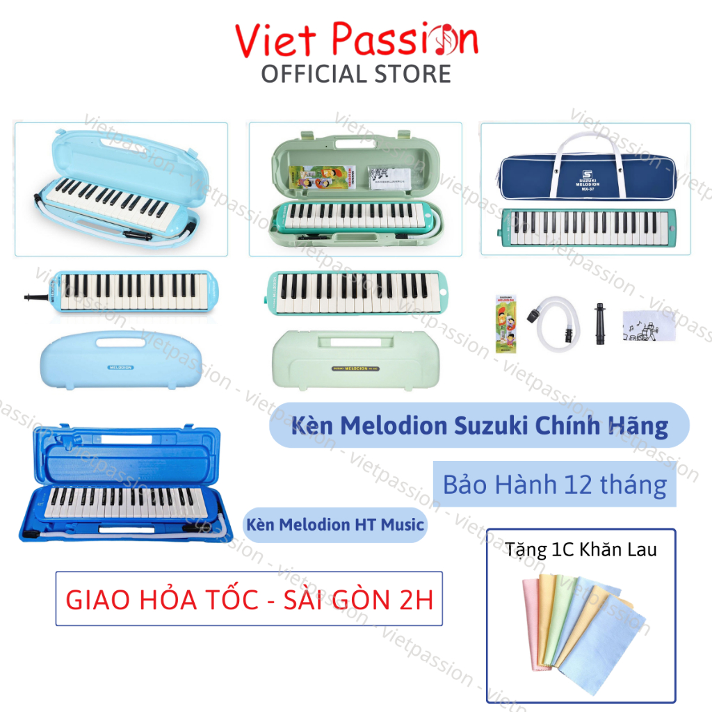 Kèn Phím Suzuki Melodion 32 phím Melodica 37 phím Pianica Hộp Nhựa Cứng ...