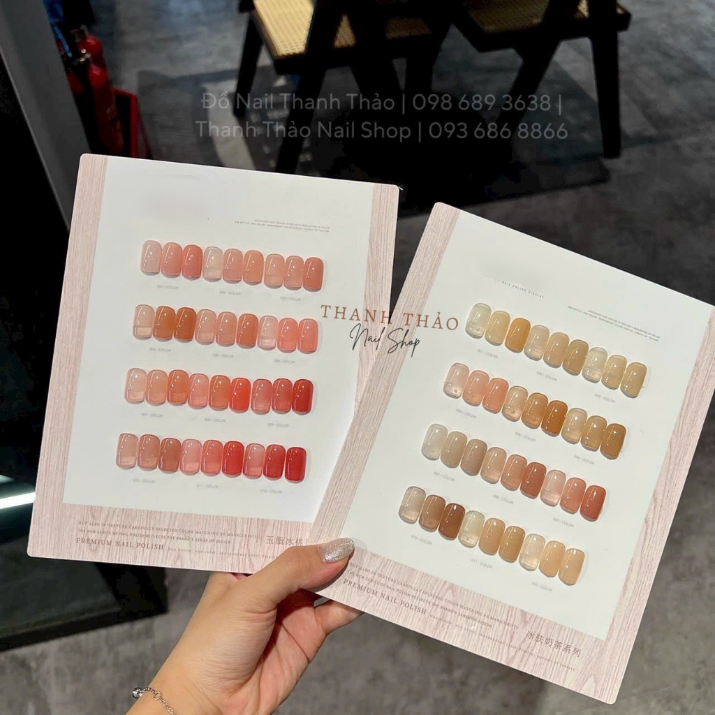 Set sơn gel thạch Minayin 12 màu chính hãng ( tặng kèm bảng màu ...