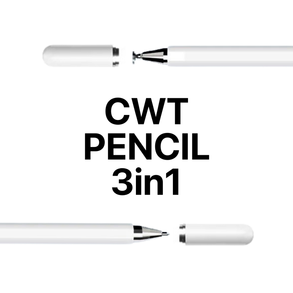 Bút cảm ứng không cần sạc pin CWT 3IN1 pencil dùng trên mọi thiết bị có màn hình cảm ứng so.s ...