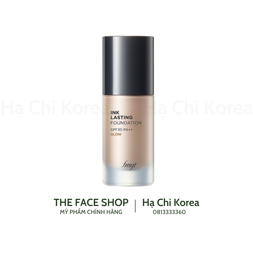 Kem nền lâu trôi căng bóng da Ink Lasting Foundation Glow fmgt The Face ...