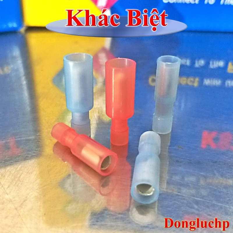 Đầu cos ghim tròn đực cái cao cấp KST bằng đồng bấm nối dây điện 0.5mm ...