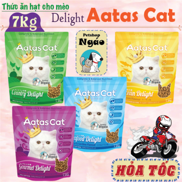 [Thanh lý ][7kg] Aatas Cat Delight - Thức Ăn Hạt Cho Mèo Mọi Lứa Tuổi ...
