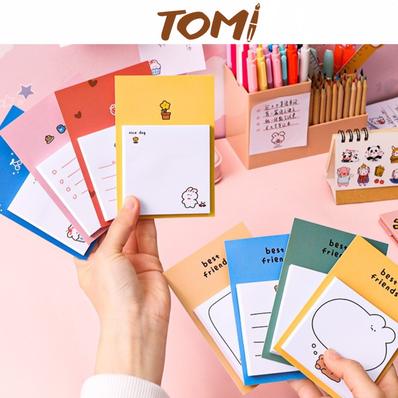 Giấy Note Giấy Ghi Chú TOMI Set 30 Tờ Hoạ Tiết Hoạt Hình 163 | Shopee Việt Nam