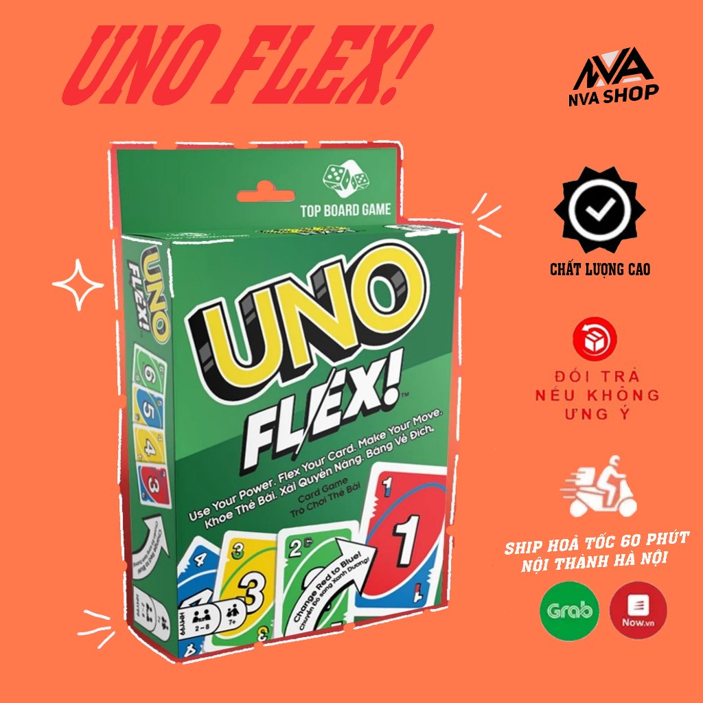 Bài UNO Flex Boardgame 110 lá quyền lực mới cho cuộc chơi | Shopee Việt Nam