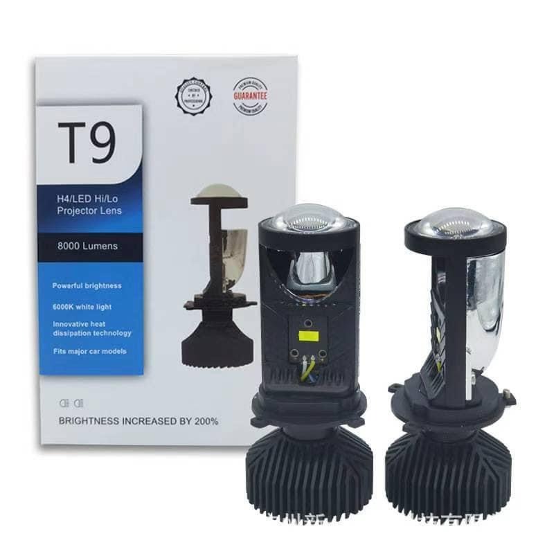 Đèn Pha Led Bi Cầu T9 Siêu Sáng Gắn Trên Cả Ô Tô và Xe Máy Chân Bóng H4 | Shopee Việt Nam