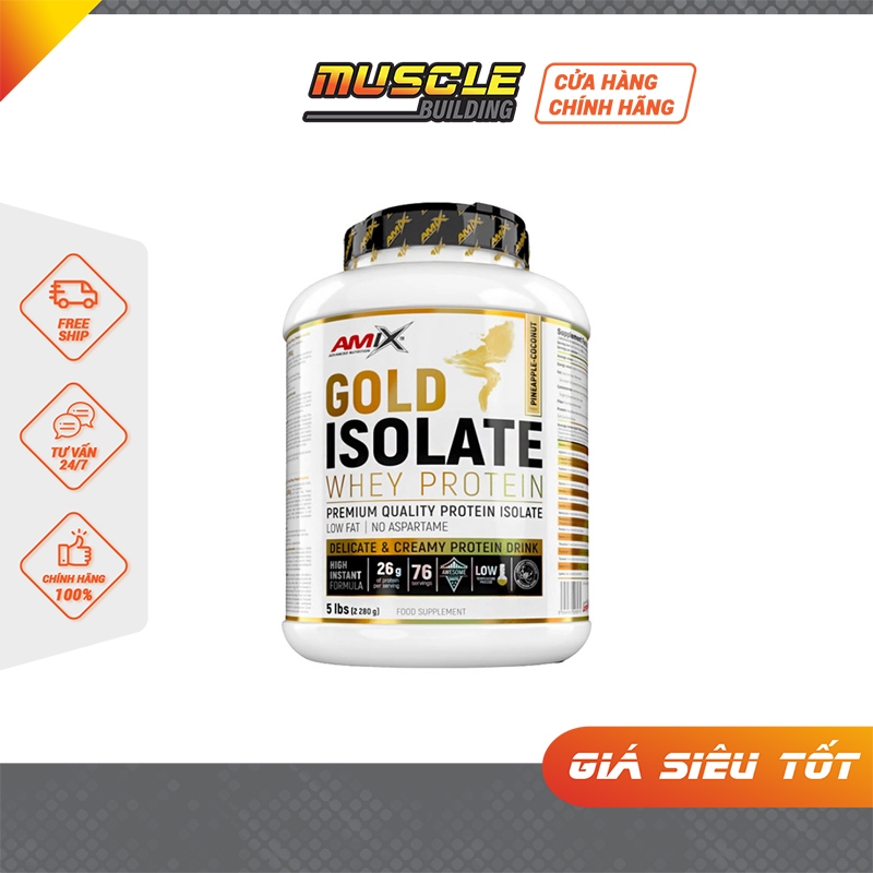 Amix Gold Isolate Whey Protein 5LBS - Sữa Hỗ Trợ Tăng Cơ Bắp 76 Lần ...