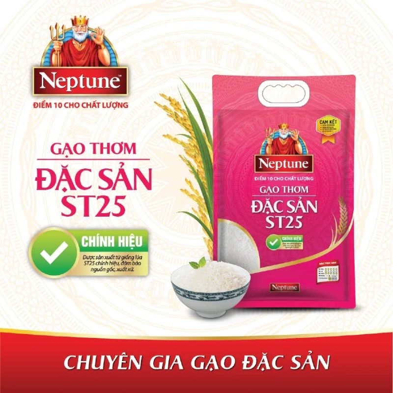 gao thơm st25 Neptune túi 5kg | Shopee Việt Nam