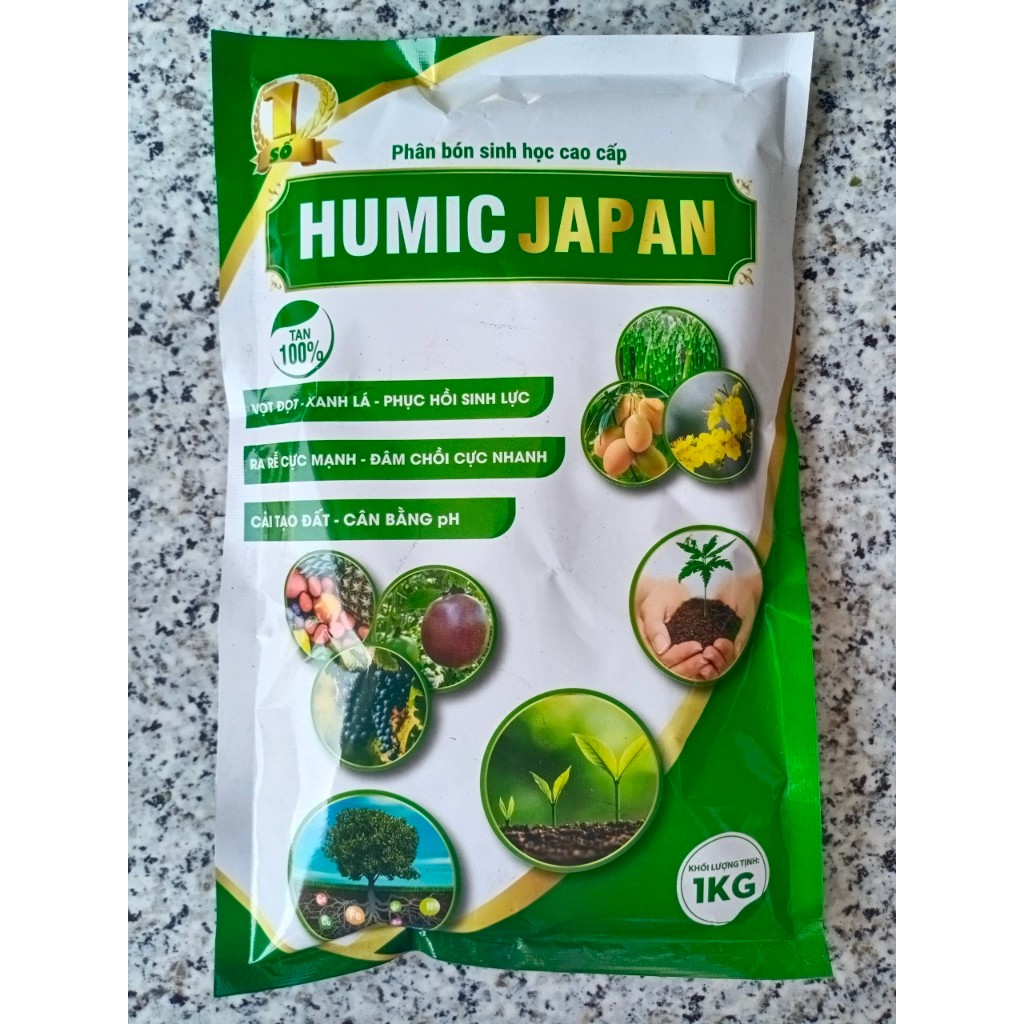 Phân bón Humic japan kích rễ cao cấp (80% humic) túi 1 kg | Shopee Việt Nam