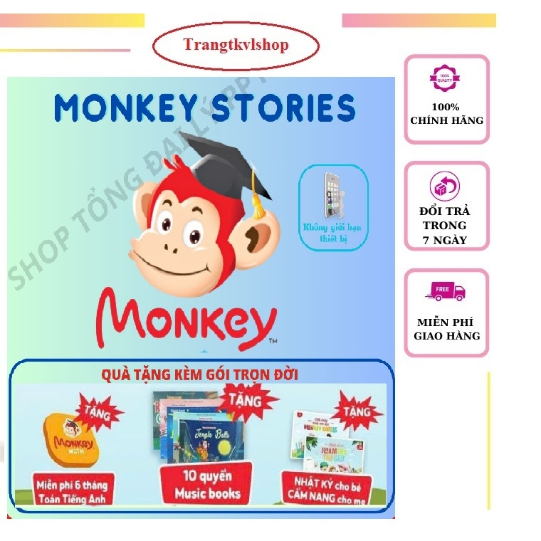 Thẻ Monkey Stories (Trọn Đời,1 Năm ) Kèm quà Tặng | Shopee Việt Nam