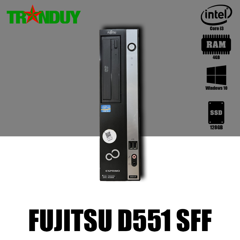 Thùng máy Fujitsu D551 SFF Socket 1155 Support CPU Gen 2, Gen 3 likenew ...