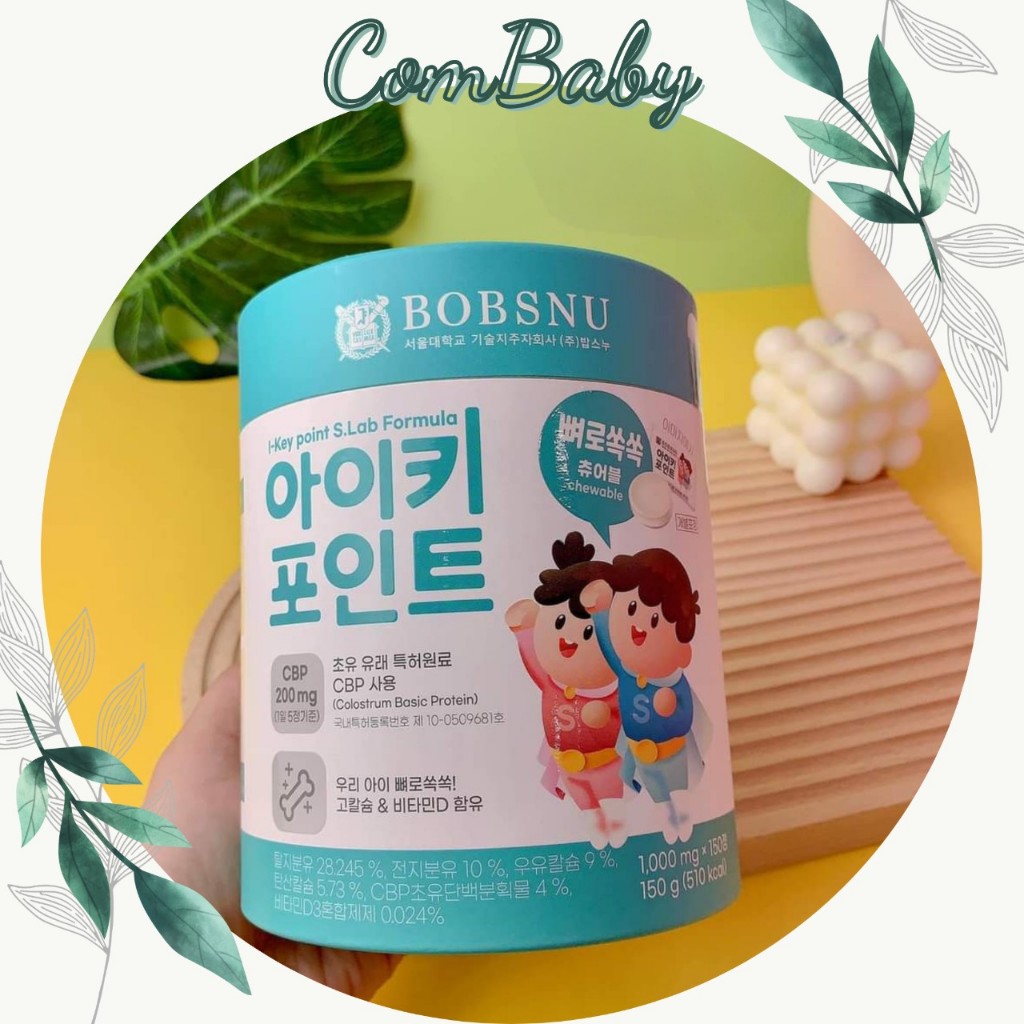 Viên Canxi Sữa Non BOBSNU I-Key Point SNU Hàn Quốc dạng kẹo phát triển ...