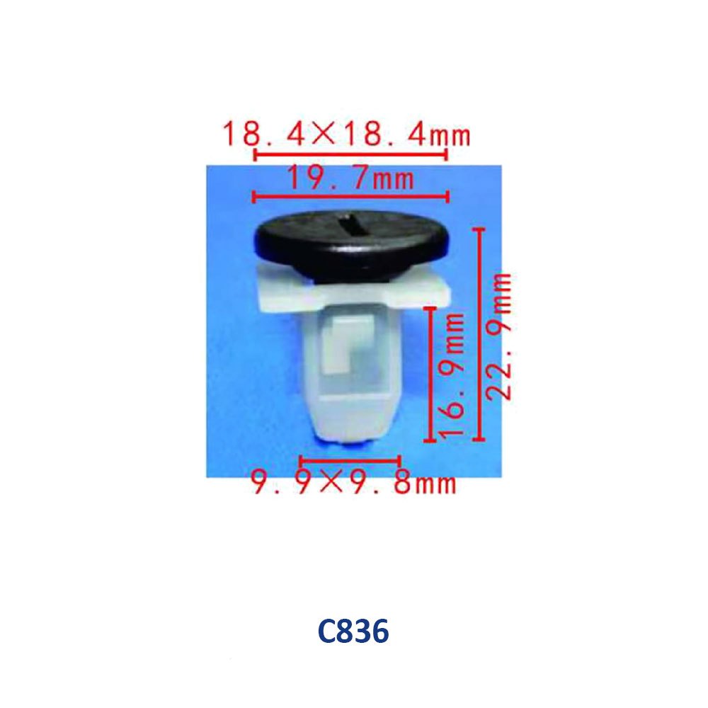 Bộ 10 chốt nhựa C836 dành cho xe NISSAN sản xuất với độ chính xác cao ...