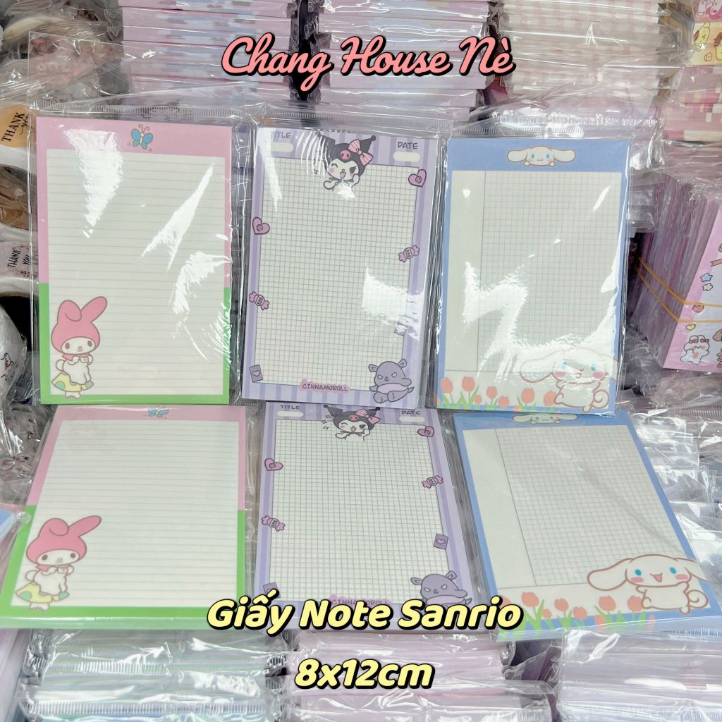 (Rẻ Xinh) Tập Giấy Note Dài 8x12cm gồm 50 Tờ Dễ Thương Hình Cinnamoroll ...
