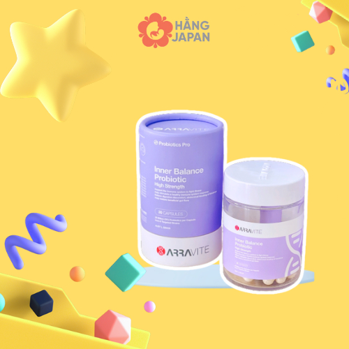 Men Uống Arravite Inner Balance Probiotics High Strength | Shopee Việt Nam