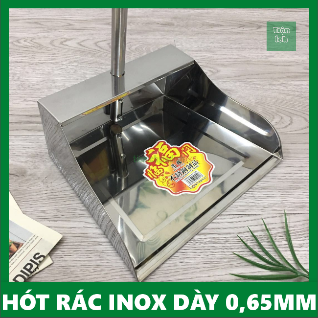 Ky Hót Rác Inox 202 Không Rỉ Rộng 28cm Độ Dày 0,65mm Tay Cầm Móc Treo ...