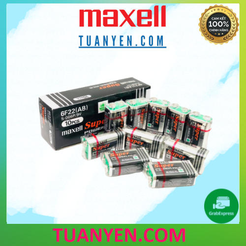 [Hỏa Tốc] Pin 9V Maxell 6F22 SUPER ACE dùng cho remote máy chiếu, micro ...