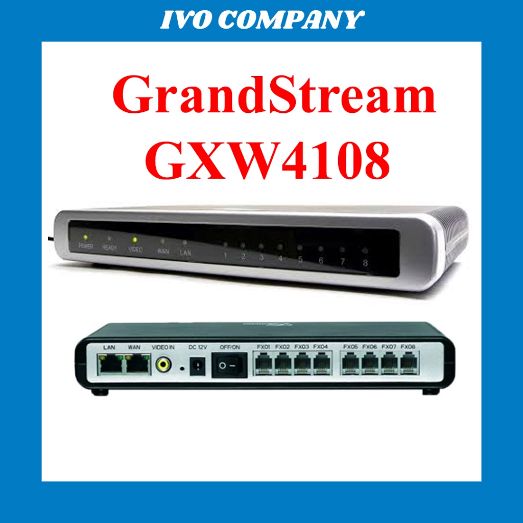 Tổng Đài Voice IP Grandstream GXW4108 | Shopee Việt Nam
