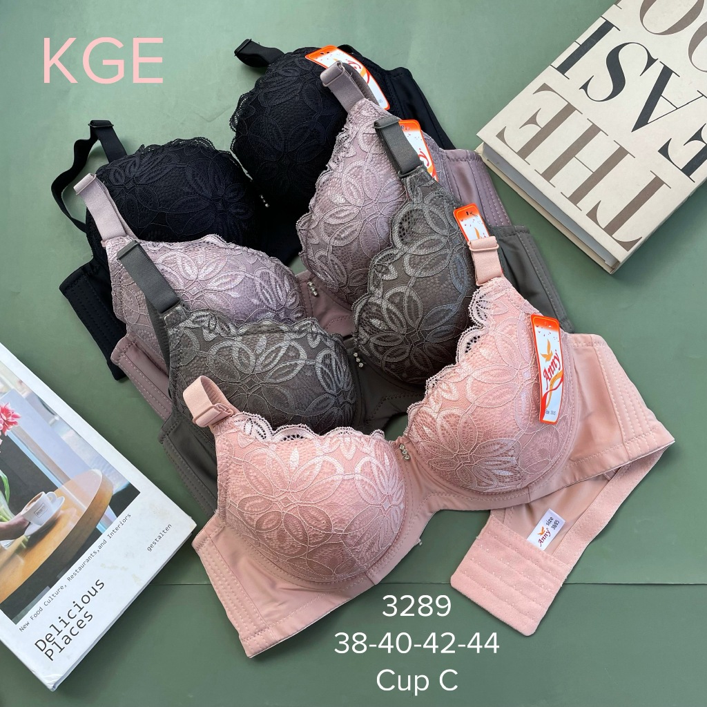 Áo ngực ren Cup C mút mỏng có gọng bản to ôm mỡ lưng mỡ nách 4 móc A3289 | Shopee Việt Nam