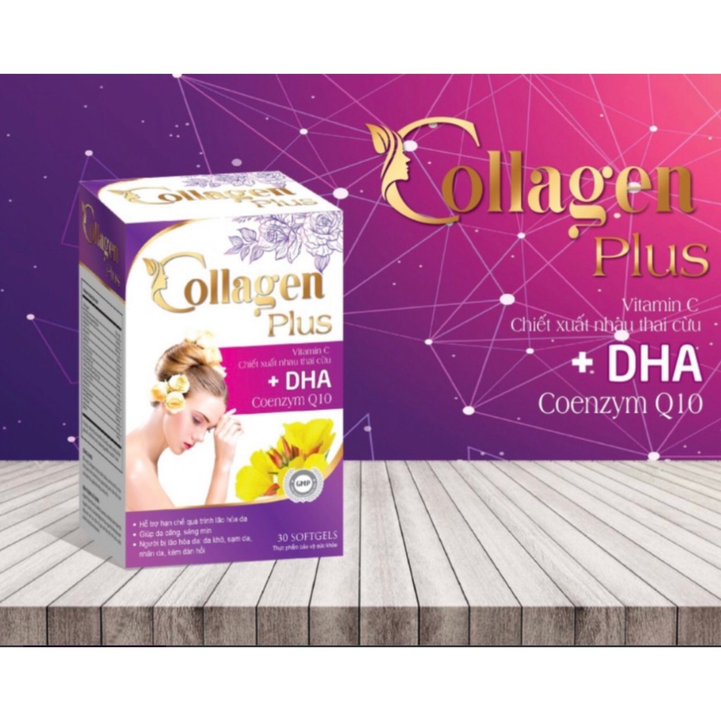 Viên uống Collagen C plus bổ sung collagen và vitamin C, làm chậm quá trình lão hóa da, giúp da ...