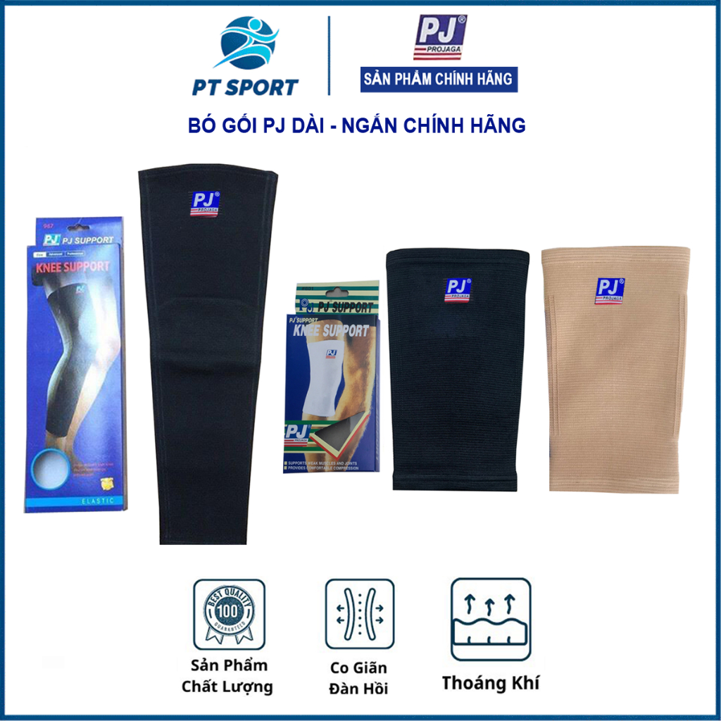 Bó Gối Cao Cấp PJ Chính hãng PJ 967 Dài , PJ 601 Ngắn,băng Bảo Vệ Đầu ...