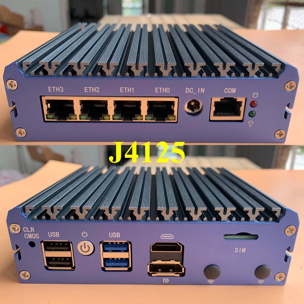 PC router , minipc N4100 , J4125 , N5100 , N5105 , N100 port 2.5Gbps ...