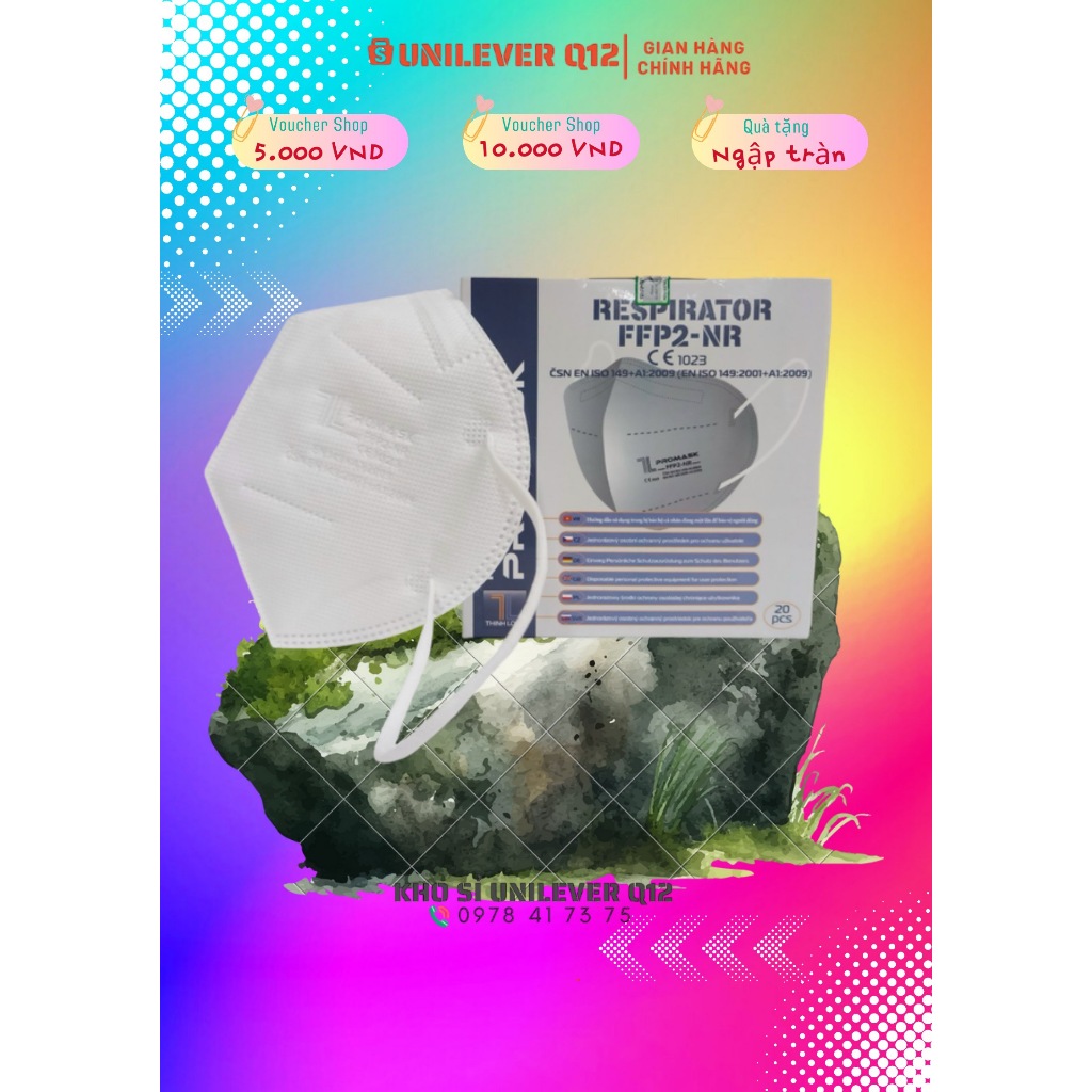 Khẩu trang y tế Promask N95 FFP2-NR 5 lớp đạt chuẩn xuất khẩu (20c/Hộp) | Shopee Việt Nam