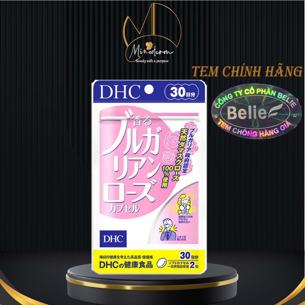 Viên uống thơm cơ thể DHC Rose giúp ngăn mùi, tỏa hương hoa hồng tự ...