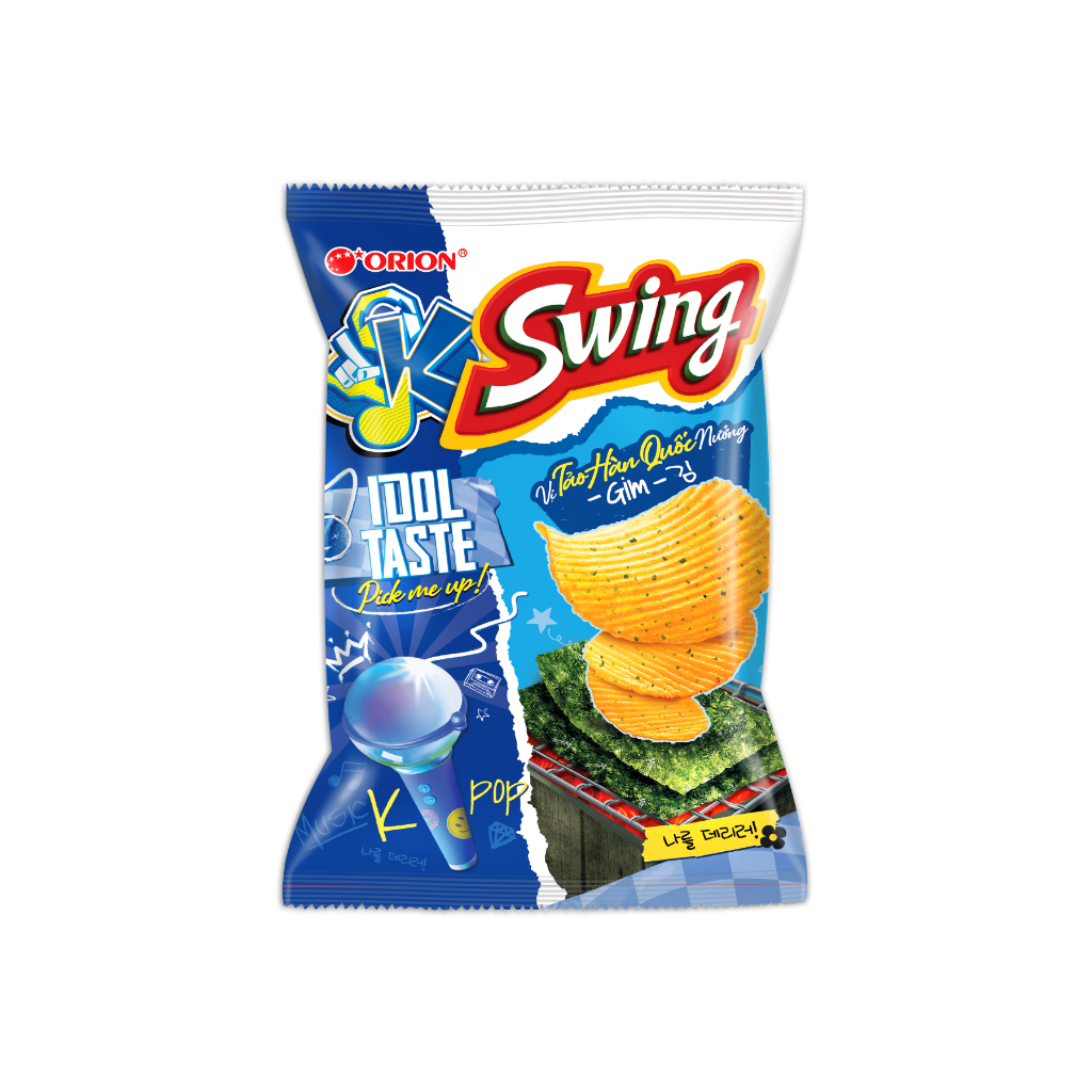 Bánh Snack Swing Vị Tảo Hàn Quốc Nướng Orion (gói 90g) | Shopee Việt Nam