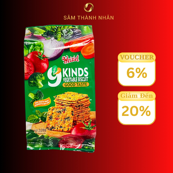 Bánh Quy Ăn Kiêng 9 loại rau củ Weisel 328g | Shopee Việt Nam