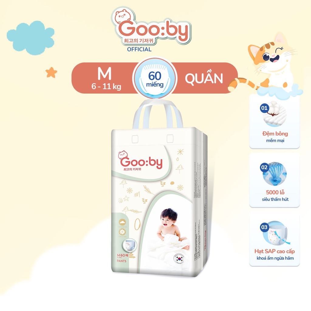 Tã/Bỉm Quần Dán Gooby/Premium Chống Tràn Hiệu Quả Đủ Size M/L/XL/XXL ...