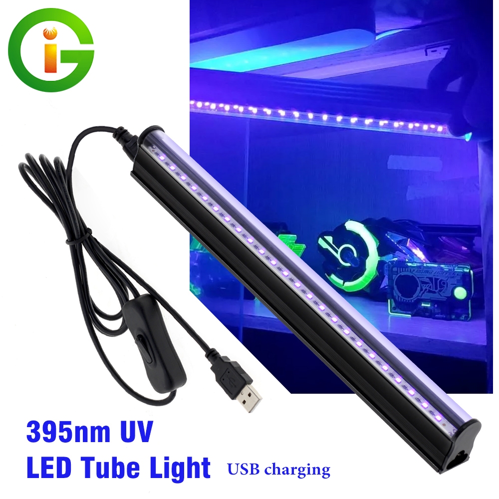 5V Đèn LED UV Ống Đen USB Đèn Tia Cực Tím 395nm UVA Huỳnh Quang Tiền Phát Hiện Đèn Tím Sân Khấu ...
