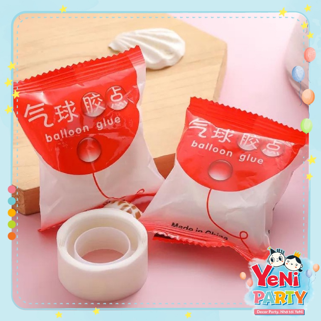 Keo dán bóng bay trang trí sinh nhật - Băng keo chuyên dụng dán bong ...