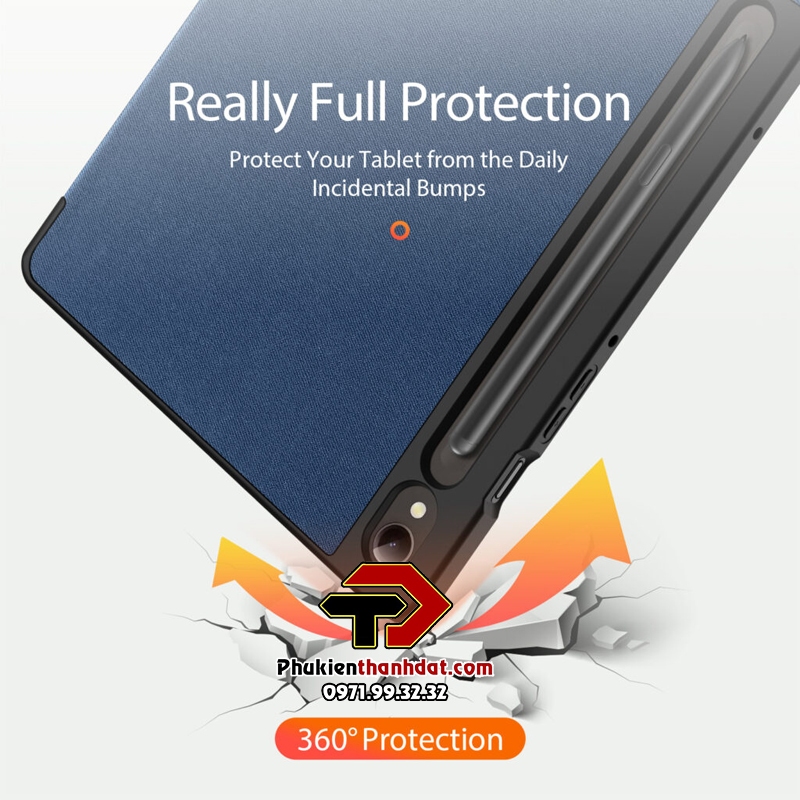 Bao da cho SamSung Galaxy Tab S9 FE, Tab S9 FE+, Tab S9, Tab S9+ chính hãng Dux Ducis Domo chống ...