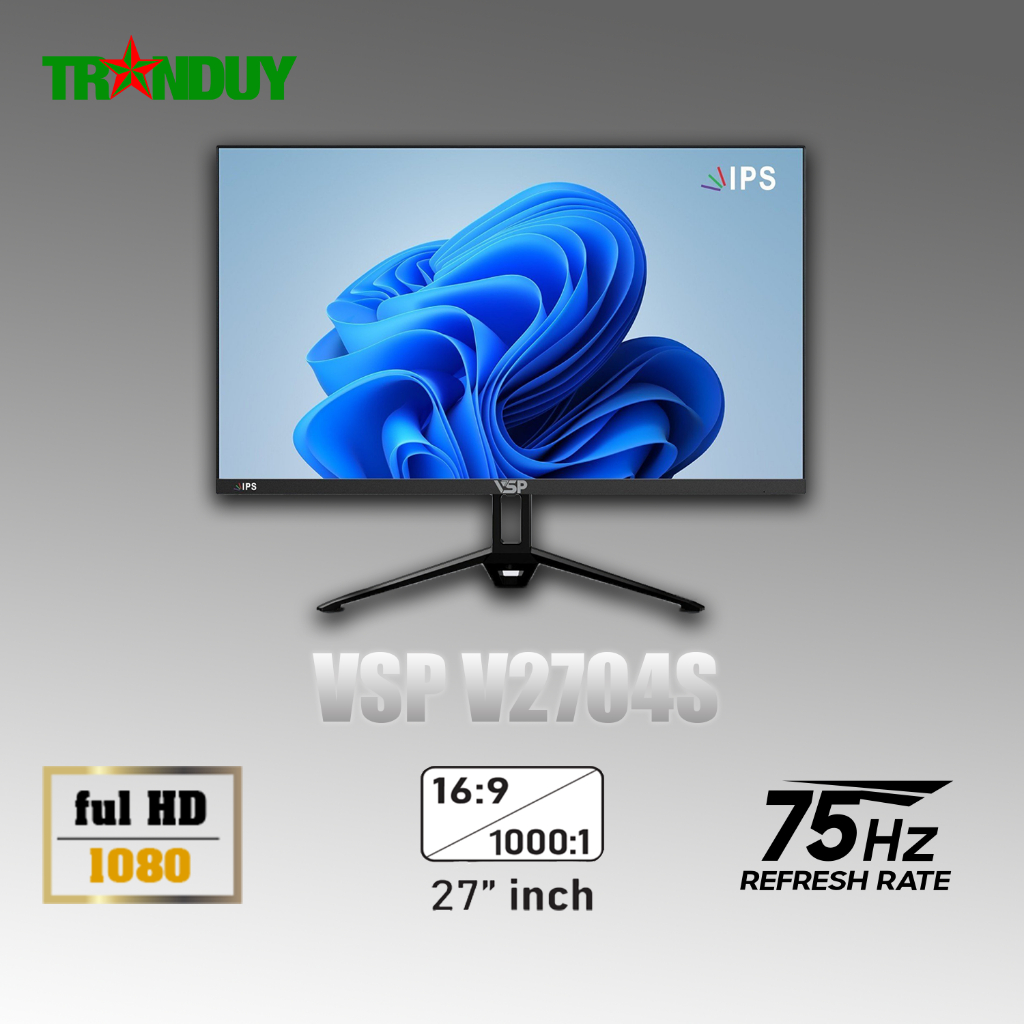 Màn hình phẳng LED tràn viền Slim Bezel VSP V2704S | Shopee Việt Nam