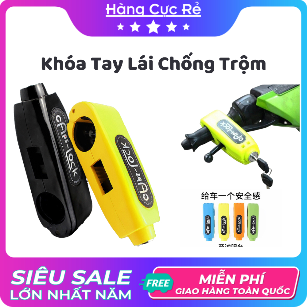 Khóa tay lái chống trộm xe máy chất lượng cao, khóa tay ga, tay thắng ...